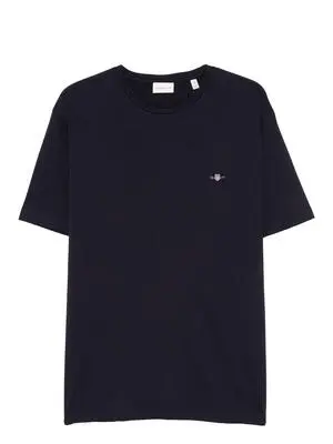 Gant Shield-motif Short-sleeve T-shirt - Blue