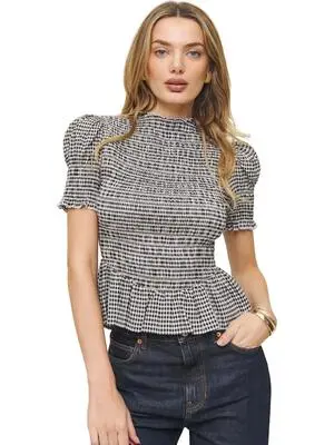REFORMATION Aggie Top Black