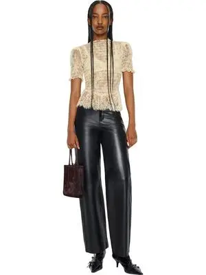 REFORMATION Aggie Top Yellow