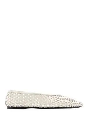 Proenza Schouler Tee Perforated Ballet Flats - White