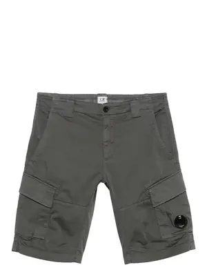 C.P. COMPANY Satin Cargo Shorts - Grey
