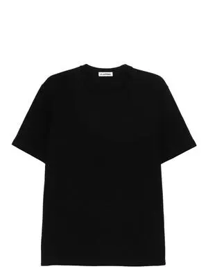 JIL SANDER Logo-patch T-shirt - Black