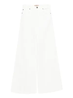 TWINSET Wide-leg Jeans - White