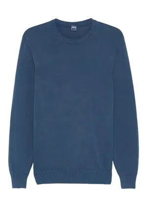 Fedeli Organic-cotton Sweater - Blue