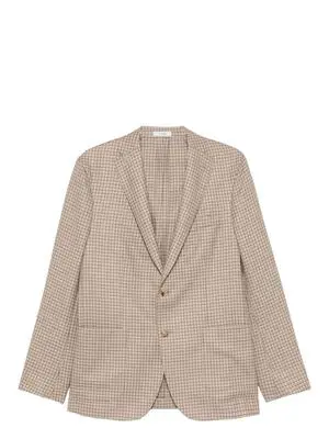 Boglioli Checked Blazer - Brown