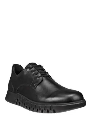 Ecco Gruuv Hybrid Leather Derby - Black/ Black