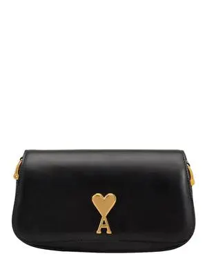 Ami Paris Paris Shoulder Bag - Black