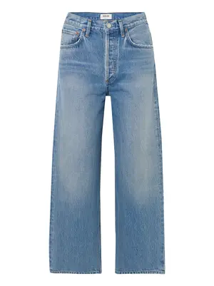 AGOLDE Ren High-rise Wide-leg Jeans - Blue