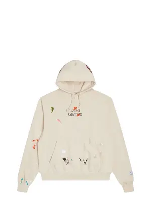 GALLERY DEPT. GPatch Fucked Up Logo Hoodie Cream