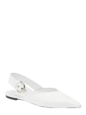 Jeffrey Campbell Jeffrey Campbell Scone Slingback Flats White