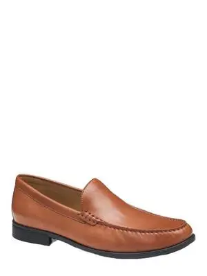 Johnston & Murphy Harrison Moc-toe Loafer - Cognac Glove Leather