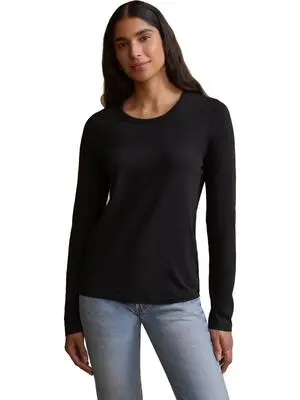 Jenni Kayne Long-sleeve Slim T-shirt - Black