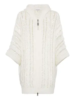 Brunello Cucinelli Cable-knit Cardigan - White