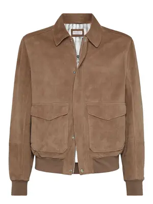 Brunello Cucinelli Aviator Jacket - Brown