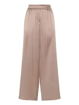 Brunello Cucinelli Silk-satin Trousers - Neutrals