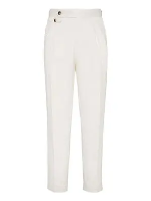 Brunello Cucinelli Brunello Cucinelli Twill Tailored Trousers Neutrals