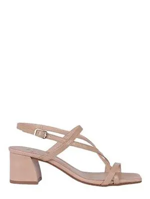 MENINA STEP Camille Strappy Sandals - Natural