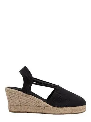 MENINA STEP Barbate Medium Espadrille - Black