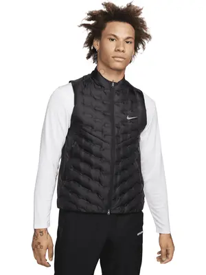 Nike Therma-fit Adv Repel Aeroloft Running Vest - Black