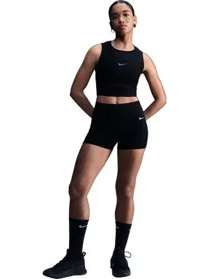 Nike Pro Mid-rise 3" Mesh-paneled Shorts - Black
