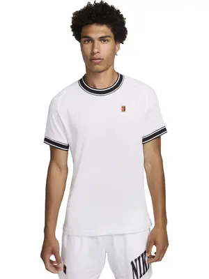 Nike Court Heritage Short-sleeve Tennis Top - White