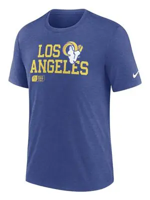 Nike Los Angeles Rams Overlap Lockup Nfl T-shirt - Blue
