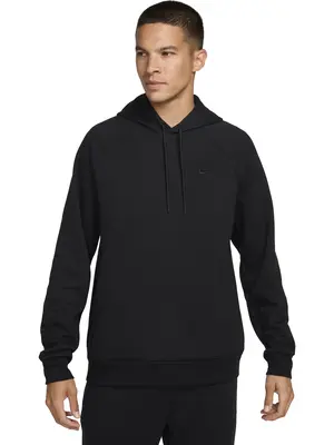 Nike Primary Fleece Dri-fit Uv Pullover Performance Hoodie - Black