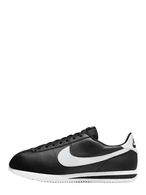 Nike Cortez Leather Sneakers - Black