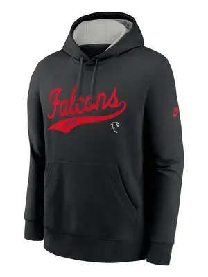 Nike Atlanta Falcons Rewind Club Logo Nfl Pullover Hoodie - Black