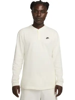 Nike Long-sleeve Henley - White
