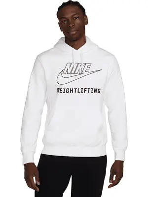 Nike Weightlifting Pullover Hoodie - White