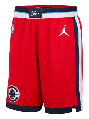 Nike La Clippers 2024/25 Statement Edition Jordan Dri-fit Nba Swingman Shorts - Red