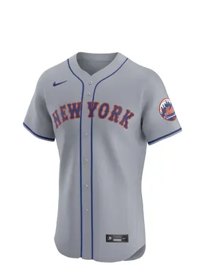 Nike New York Mets Dri-fit Adv Mlb Elite Jersey - Grey