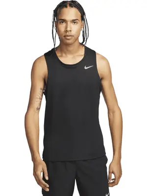Nike Miler Dri-fit Running Tank Top - Black