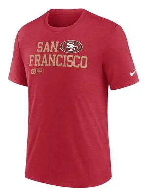 Nike San Francisco 49ers Overlap Lockup Nfl T-shirt - Red