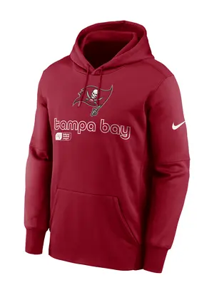 Nike Tampa Bay Buccaneers Therma Nfl Pullover Hoodie - Red