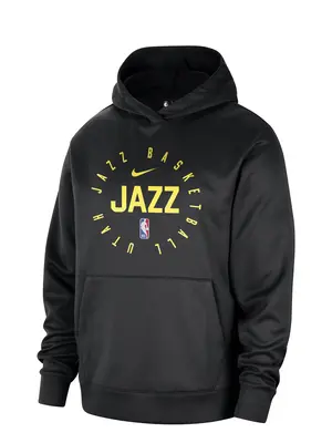 Nike Utah Jazz Spotlight Dri-fit Nba Pullover Hoodie - Black