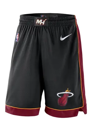 Nike Miami Heat Icon Edition Nba Swingman Shorts - Black