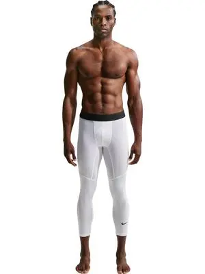 Nike Pro Dri-fit 3/4-length Fitness Tights - White