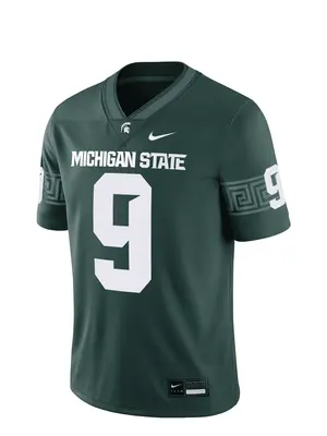 Nike Kenneth Walker Iii Michigan State Spartans Dri-fit College Game Jersey - Green