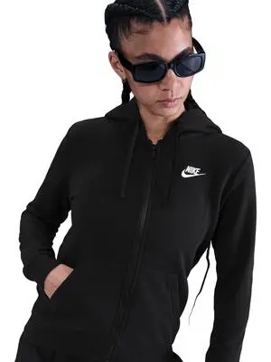 Nike Sportswear Club Fleece Full-zip Hoodie - Black