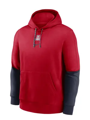 Nike Arizona Wildcats Sideline Team Issue Club Pullover Hoodie - Red