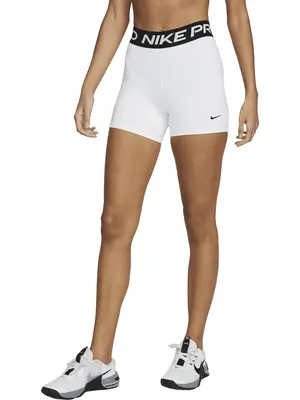 Nike Pro 365 5" Shorts - White