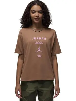 JORDAN Girlfriend T-shirt - Brown