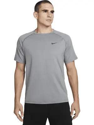 Nike Ready Dri-fit Short-sleeve Fitness Top - Grey