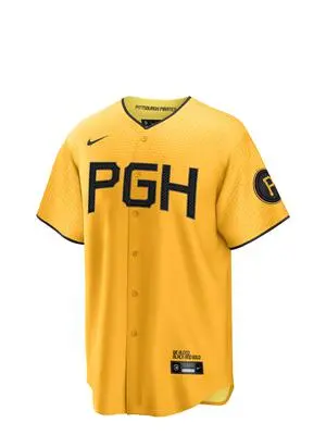 Nike Mlb Pittsburgh Pirates City Connect Replica Baseball Jersey - Yellow
