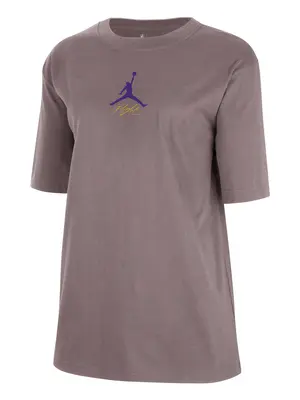 Nike Los Angeles Lakers Courtside Statement Edition Jordan Nba T-shirt - Pink