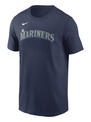 Nike Seattle Mariners Fuse Wordmark Mlb T-shirt - Blue