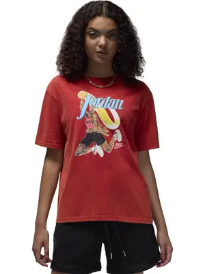 JORDAN Graphic Girlfriend T-shirt - Red