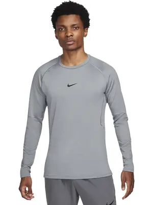 Nike Pro Warm Long-sleeve Top - Grey